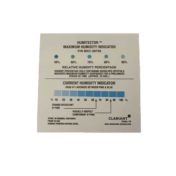 50-90% Reversible Humidity Indicator- AGM Container Controls